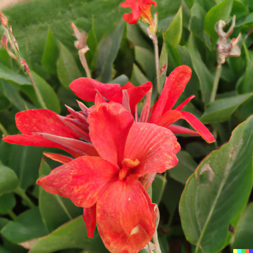 Stunning Canna | Generalis Lineata Red and Canna Red Dwarf Indian Shot ...